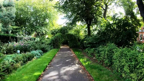 Walk Trough Beautiful Belfast Botanical ... | Stock Video | Pond5