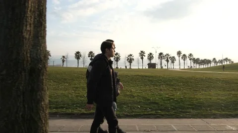 Walking Activity Two Men | Stock Video | Pond5