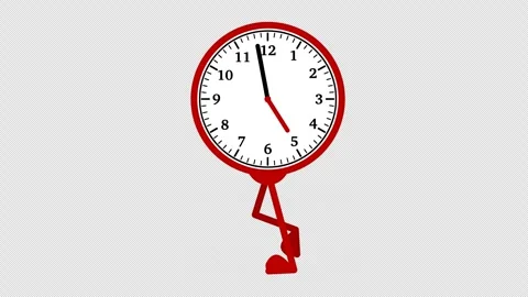 Animated Clock Running 460+ Funny Cartoon Office Worker With Clock