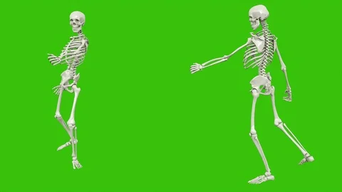The walking of a drunken Skeleton. Seaml... | Stock Video | Pond5