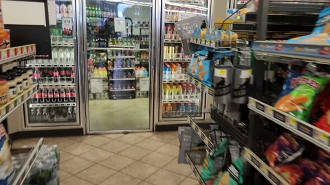 Walking Inside of Convenience Store Groc... | Stock Video | Pond5