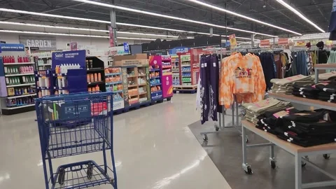 Walking Inside of Meijer Supermarket Gro... | Stock Video | Pond5