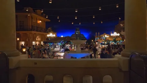 Walking inside of the Mexico Pavilion at... | Stock Video | Pond5