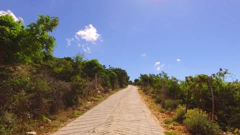 Walking slowly on a dangerous path under... | Stock Video | Pond5