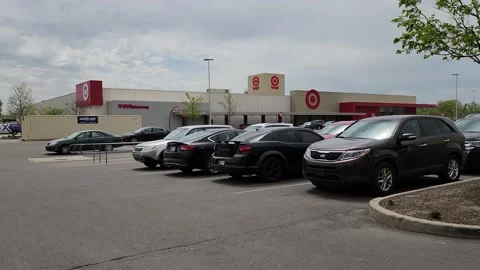 Walking Target Retailer Store Parking lo... | Stock Video | Pond5