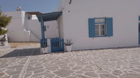 Walking view of Marpissa traditional vil... | Stock Video | Pond5