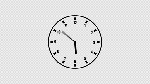 Wall Clock animation. Animated clock ico... | Stock Video | Pond5