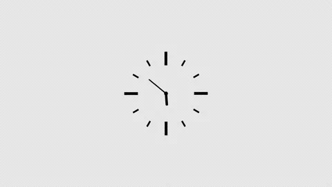 Wall Clock animation. Animated clock ico... | Stock Video | Pond5