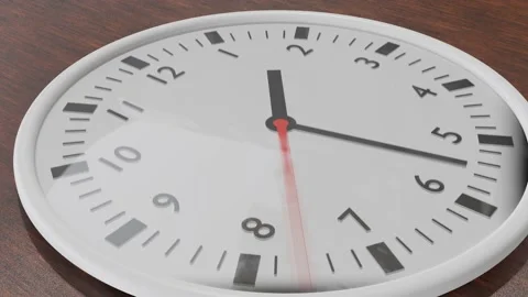 Wall Clock animation. Animated clock. De... | Stock Video | Pond5
