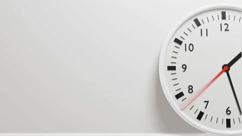 Wall Clock animation. Animated clock. De... | Stock Video | Pond5