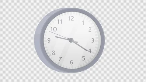 Wall clock. Animation of the clock shows... | Stock Video | Pond5
