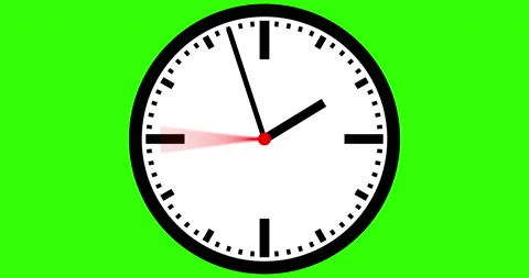 Wall Clock animation with seamless loop.... | Stock Video | Pond5