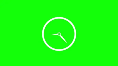 Clock Green Screen Stock Footage ~ Royalty Free Stock Videos | Pond5