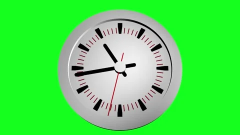 Wall clock ticking with moving hands on ... | Stock Video | Pond5