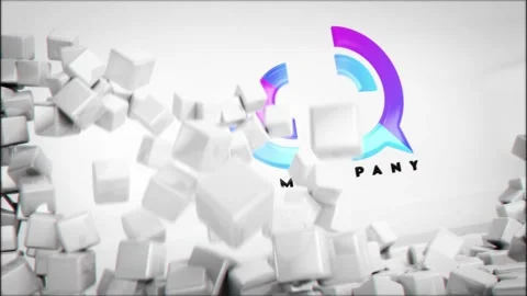 Wall Of Cubes Logo Reveals ~ After Effects #231157461