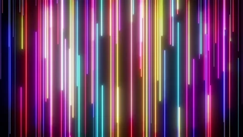 wall with falling glow lines, animated l... | Stock Video | Pond5