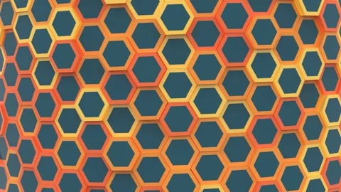 Wallpaper 4k animation random hexagon mo... | Stock Video | Pond5