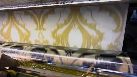 Wallpaper printing, wallpaper manufactur... | Stock Video | Pond5