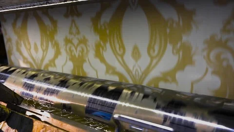 Wallpaper printing, wallpaper manufactur... | Stock Video | Pond5