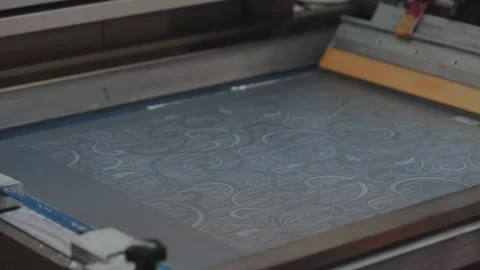 Wallpaper Production. The process of mak... | Stock Video | Pond5