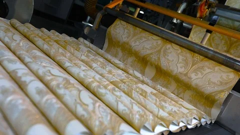 Wallpaper production, wallpaper producti... | Stock Video | Pond5