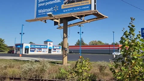 Walmart Advertisement Billboard Career S... | Stock Video | Pond5
