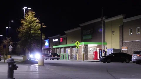 Walmart Store At Night Stock Footage ~ Royalty Free Stock Videos | Pond5
