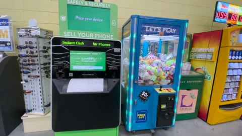 Walmart grocery store interior lottery m... | Stock Video | Pond5