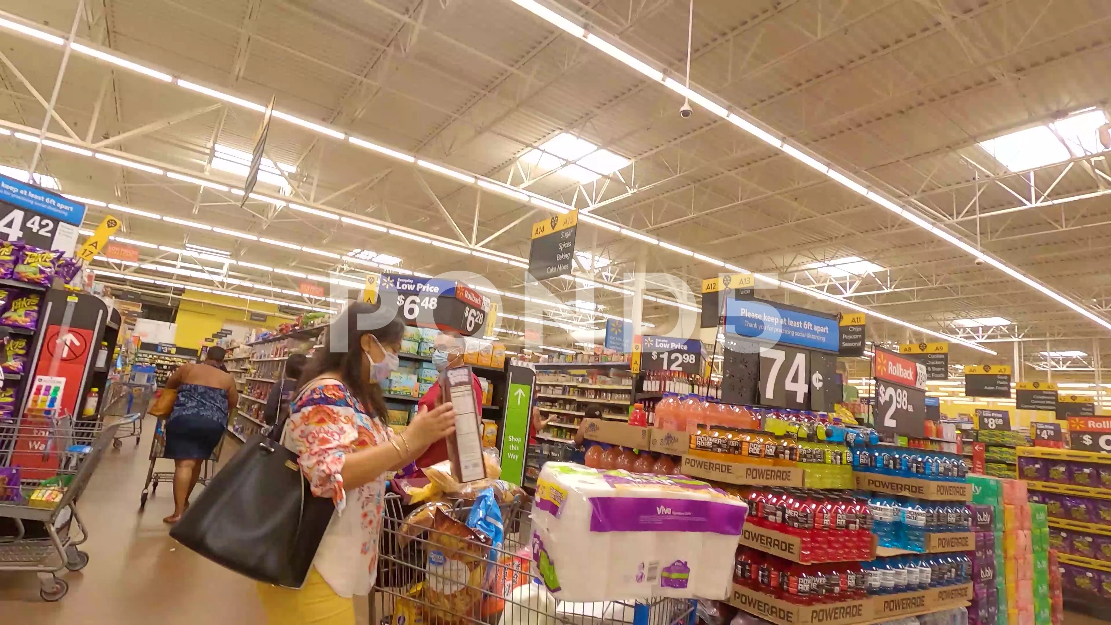 Walmart Shopping Cart Store Interior