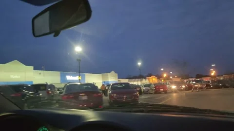 Walmart Building Night Stock Video Footage | Royalty Free Walmart ...