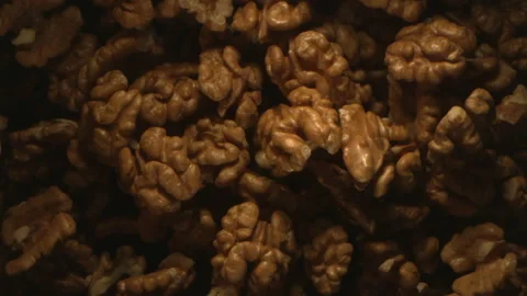 Walnut Nuts Thrown in the Air in High Sp... | Stock Video | Pond5
