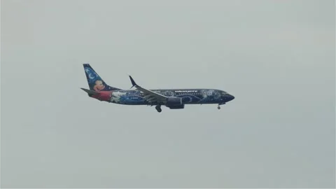 Walt Disney livery The Magic Plane Micke... | Stock Video | Pond5