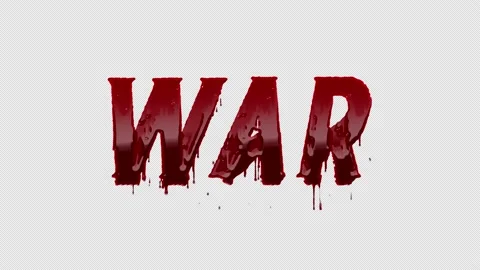 War Blood Text Title Animation Text, Alp... | Stock Video | Pond5