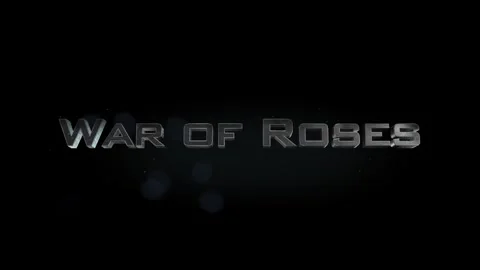 War of Roses title metal text on black a... | Stock Video | Pond5