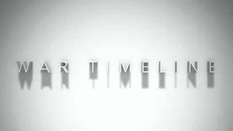 war timeline 3D title animation white te... | Stock Video | Pond5