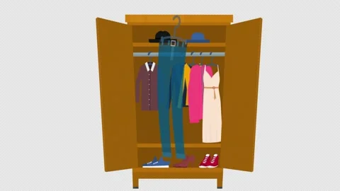 Wardrobe Cartoon Stock Footage ~ Royalty Free Stock Videos | Pond5