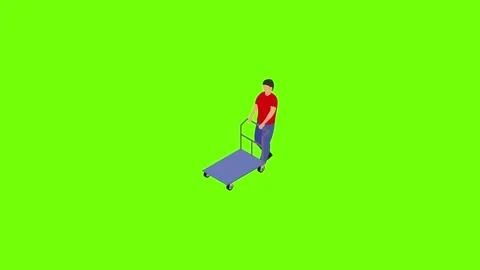 Warehouse cart icon animation | Stock Video | Pond5