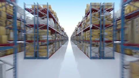 Warehouse interior - looping animation d... | Stock Video | Pond5