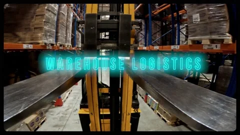 Warehouse logistics infographics. Wareho... | Stock Video | Pond5