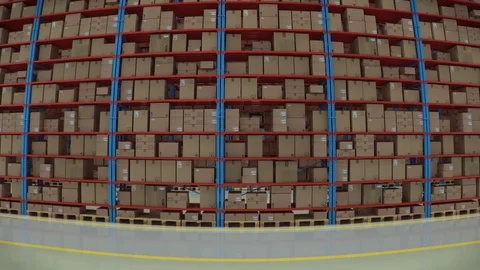Warehouse looping animation | Stock Video | Pond5