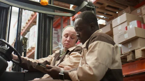 Female Warehouse Stock Footage ~ Royalty Free Stock Videos | Pond5