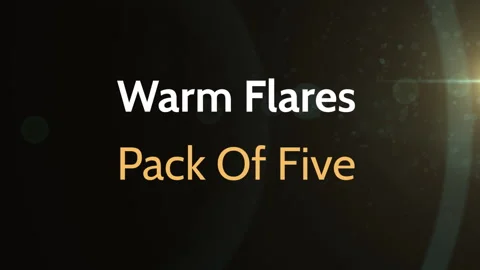 Warm Flares Pack of Five with glowing sp... | Stock Video | Pond5