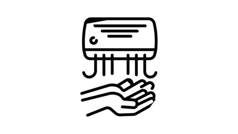 Warm hand dryer icon animation | Stock Video | Pond5