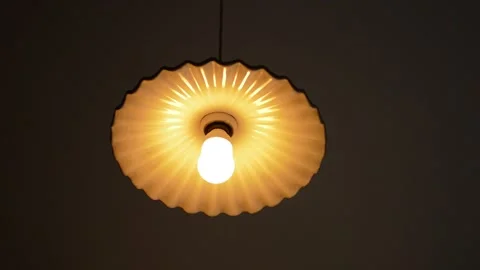 warm light of a lamp during a electricit... | Stock Video | Pond5