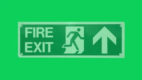 Warning sign icon 4K animation with gree... | Stock Video | Pond5