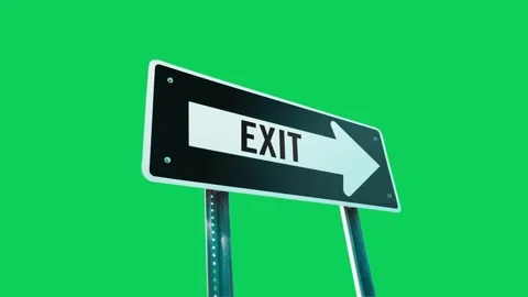 Warning sign icon 4K animation with gree... | Stock Video | Pond5