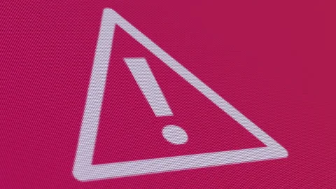 Warning Sign Seamless Loop | Stock Video | Pond5