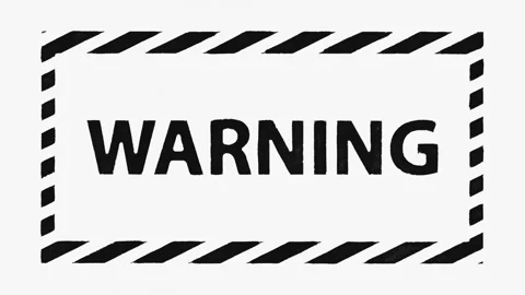 Warning sign Sketch Pencil Animation | Stock Video | Pond5
