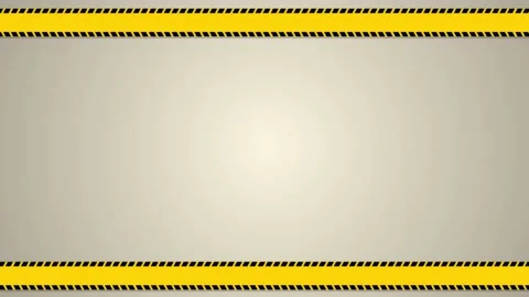 Warning sign under construction. 2D Anim... | Stock Video | Pond5