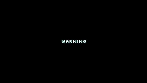 Warning text animation with Glitch and V... | Stock Video | Pond5